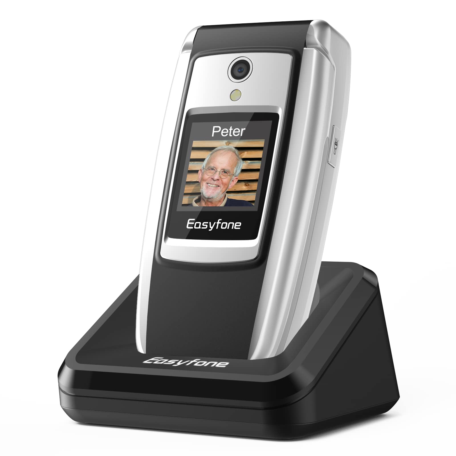 Easyfone T300 4G Big Button Flip Cell Phone for Seniors, Clear & Loud ...