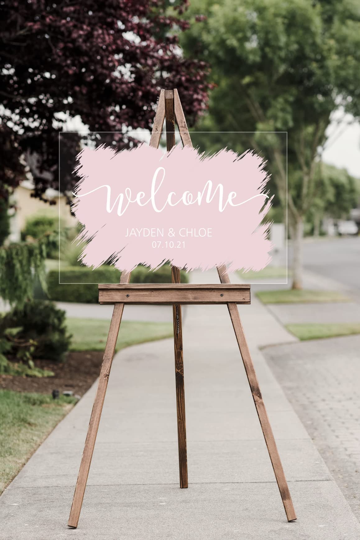 Wooden Easel - Wedding Sign Stand - Floor Easel For Welcome Sign ...