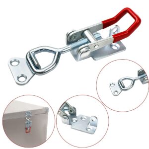 2 PCS Heavy Duty Toggle Clamp Latch 4002 Adjustable Latch Hardware, 551Lbs Holding Capacity ...