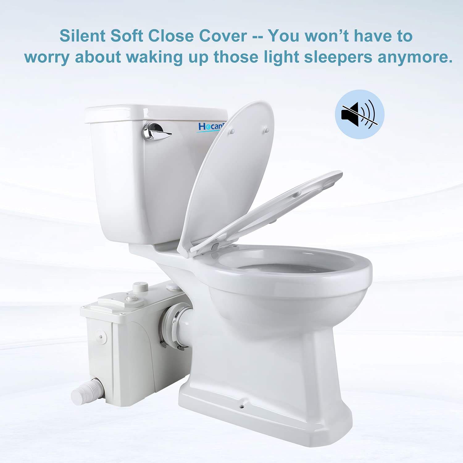 Macerating Toilet, Upflush Toilet For Basement Toilet System, 700w ...