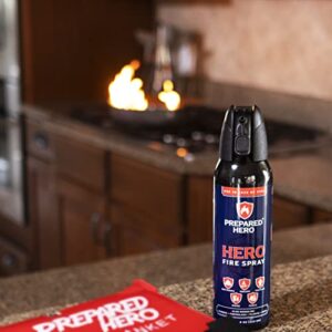 Prepared Hero Fire Spray - Mini Fire Extinguishers for House, Car, Garage - Kitchen Small Fire ...