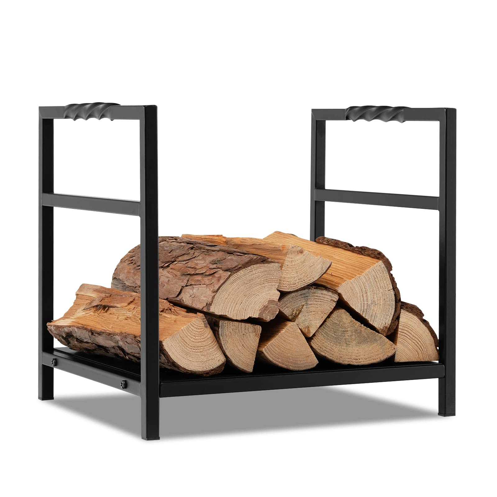 Goplus 16 Inch Small Firewood Rack, Indoor Outdoor Decorative Firewood ...