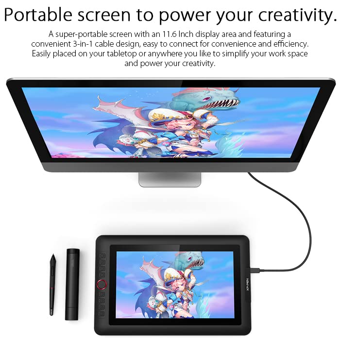 Artist 12 Pro 11.6 Inches Graphics Tablet Drawing Tablet Monitor ...