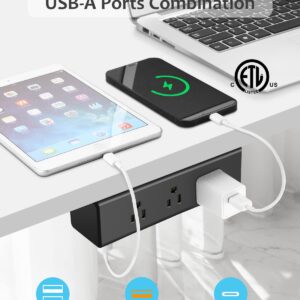 13 in 1 Under Desk Power Strip, Removable Under Desktop Fast Charging ...