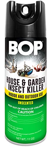 BOP House and Garden Insect Killer 11 oz, Easy to Use Pest Control ...