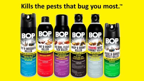 BOP House and Garden Insect Killer 11 oz, Easy to Use Pest Control ...
