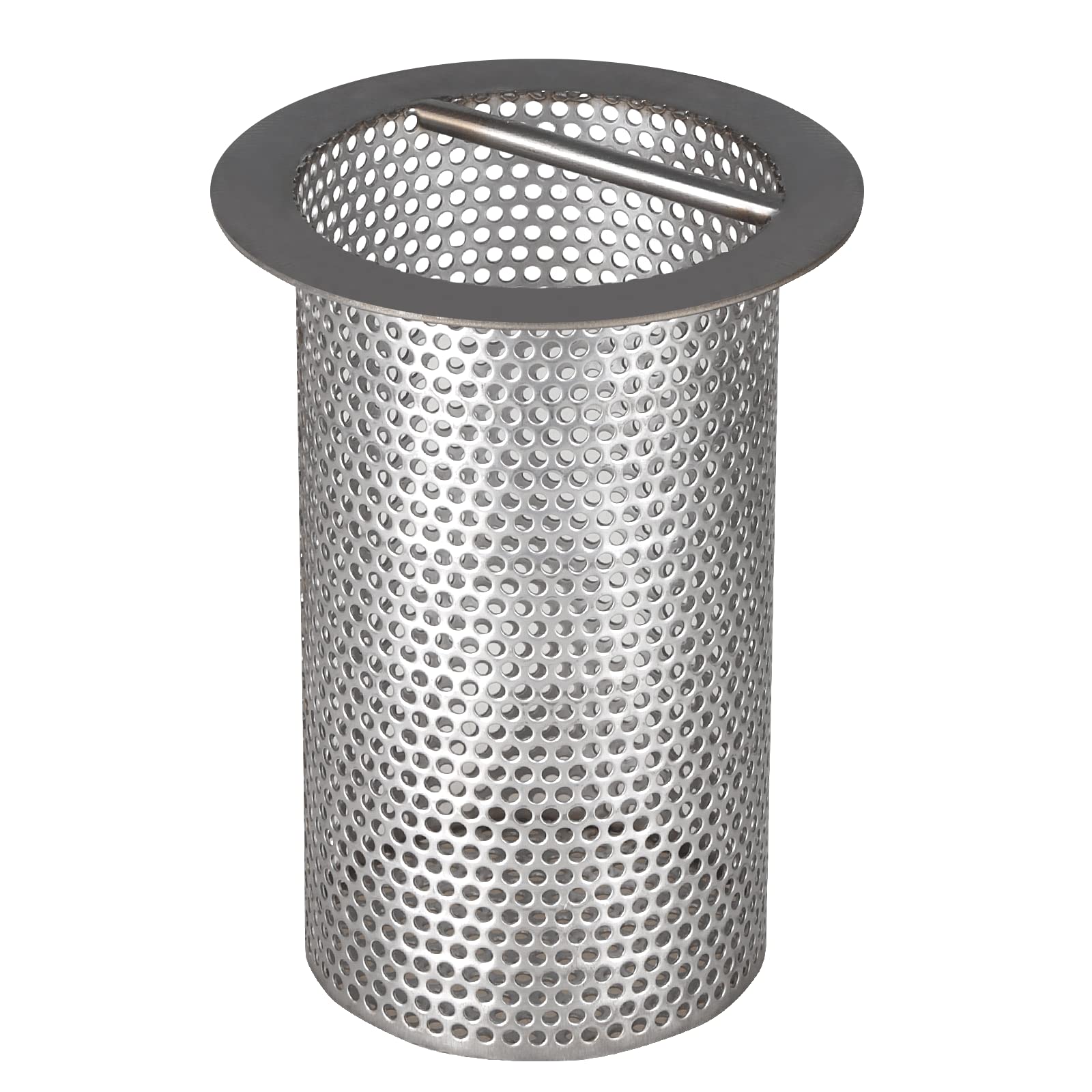 HOTYELL 4" Commercial Floor Drain Strainer, 6'' High, Thick Stainless ...