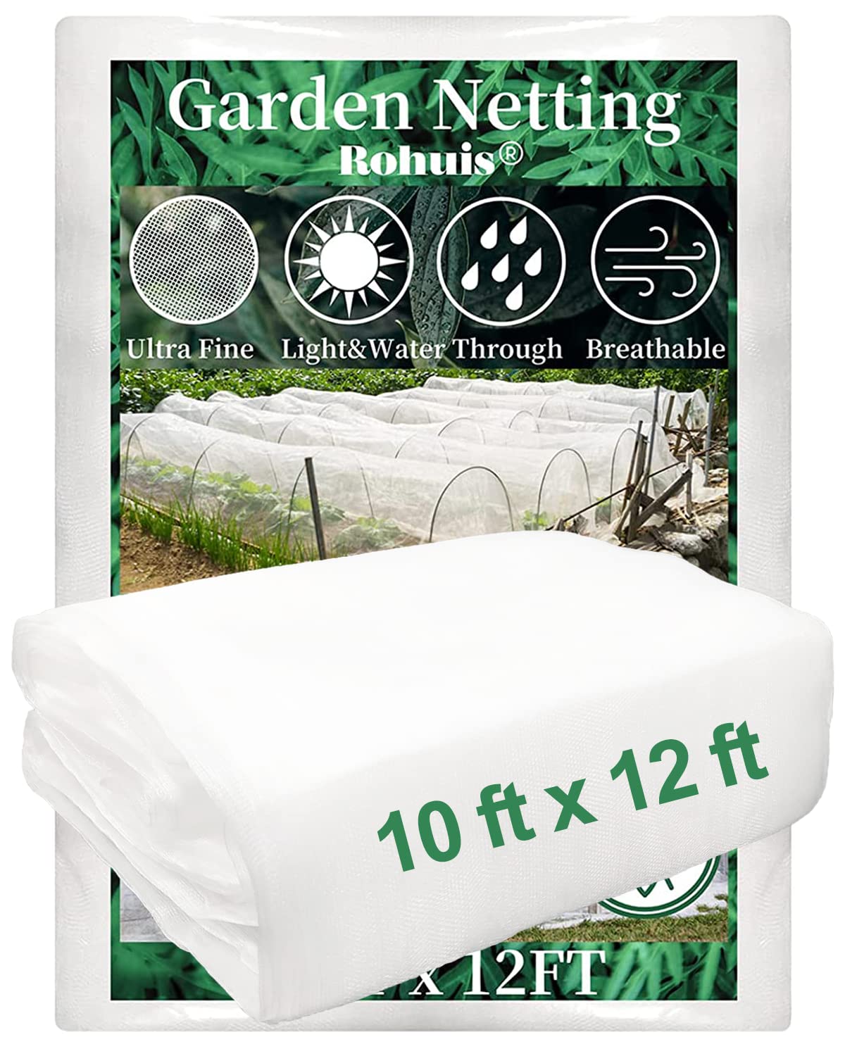 Garden Mosquito Netting for Patio, 10 ft x 12 ft Bird Bug Insect ...