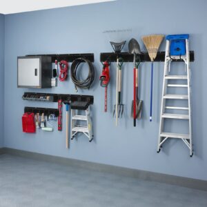 Sposuit 48inch Tool Storage Rack, 7 Hooks Tool Rack Wall Mount Storage ...