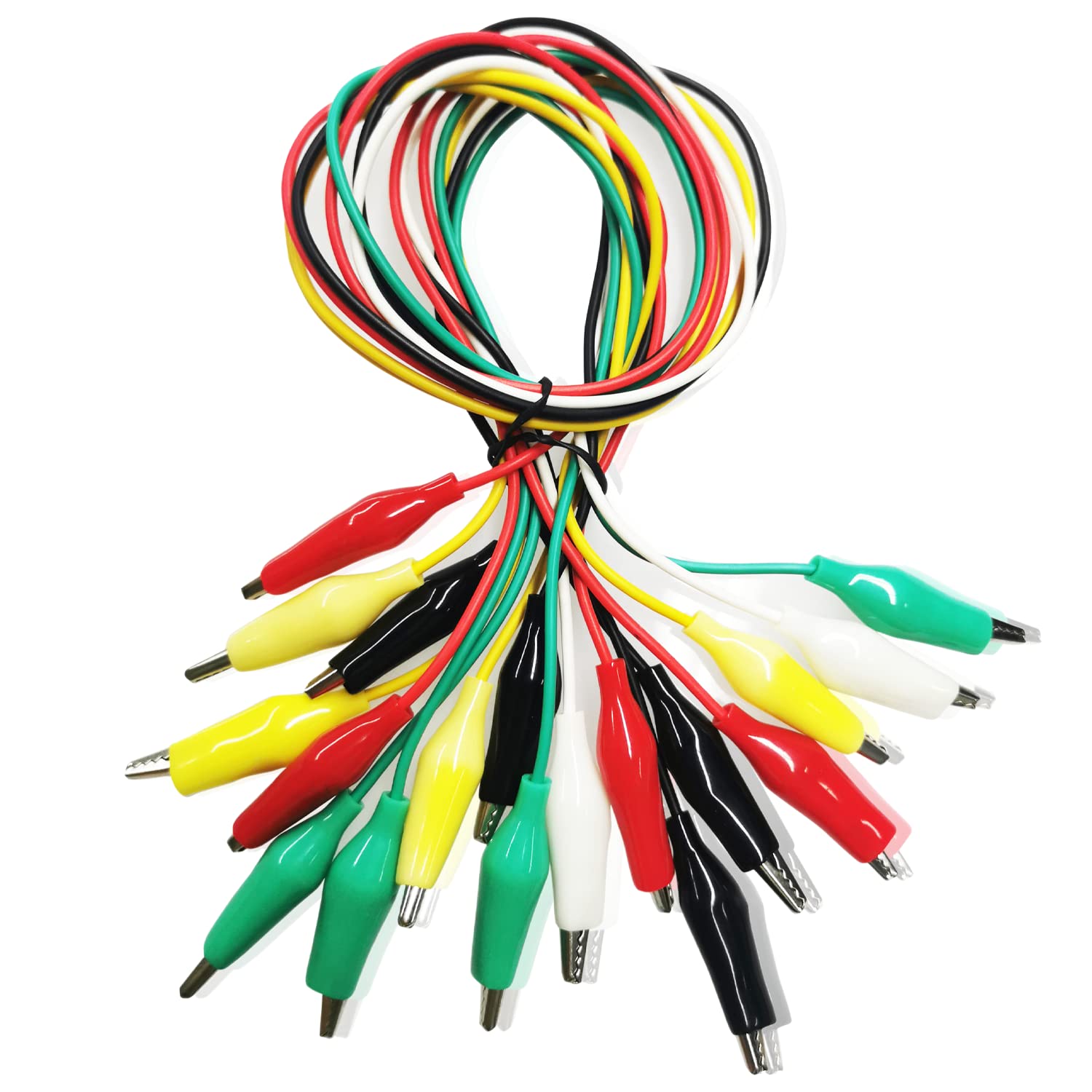 10pcs Premium Electrical Crocodile Alligator Clips Test Lead And Probe 5