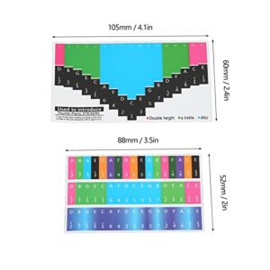 Kalimba Scale Stickers Colorful Thumb Piano Key Stickers Music Note ...