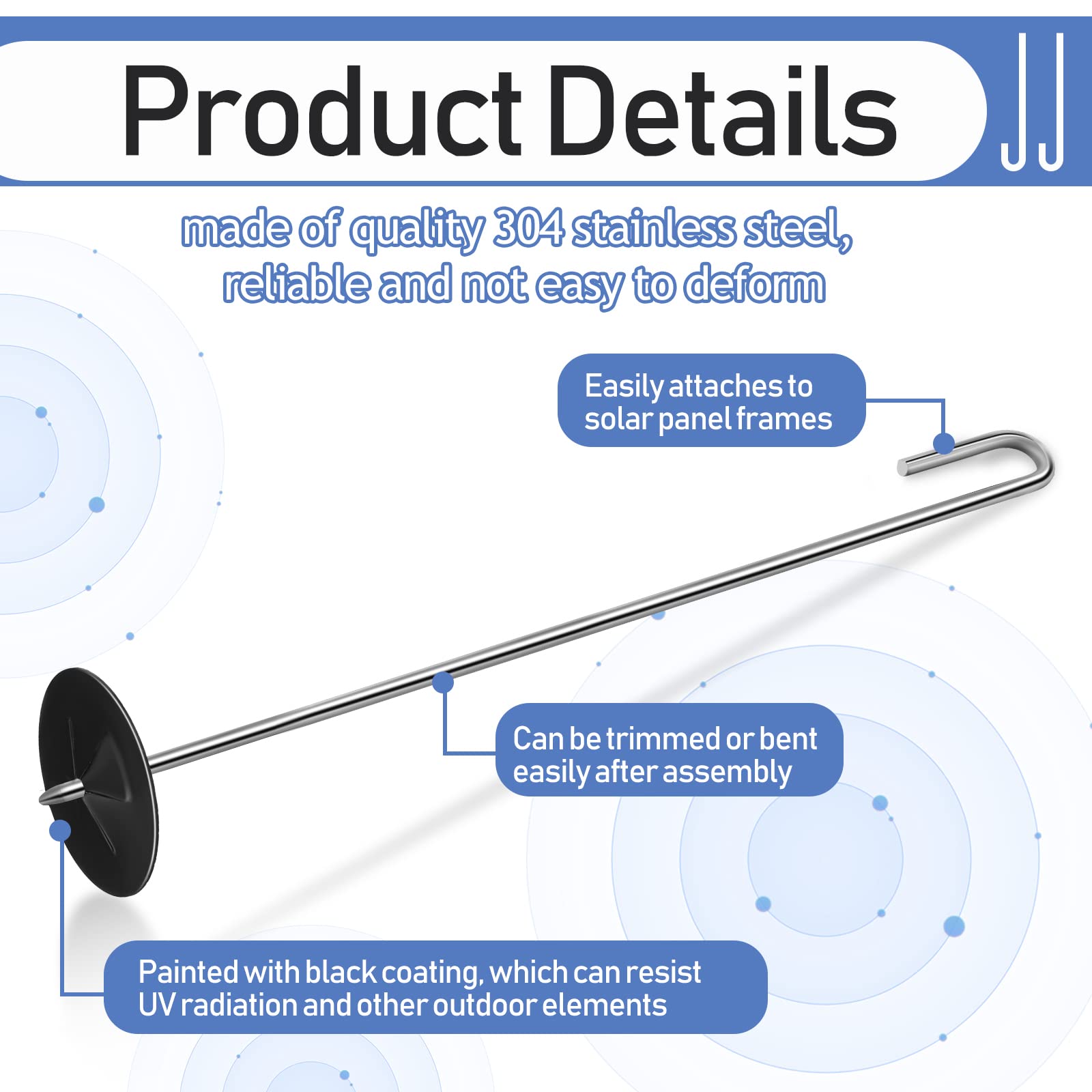 Solar Panel Guard Clips Animal Guard Fastener Clips Solar Panel Animal ...