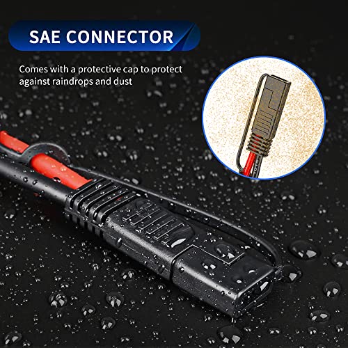 ELECTOP 10AWG SAE Y Splitter Cable SAE Quick Disconnect Connector, 1 to ...