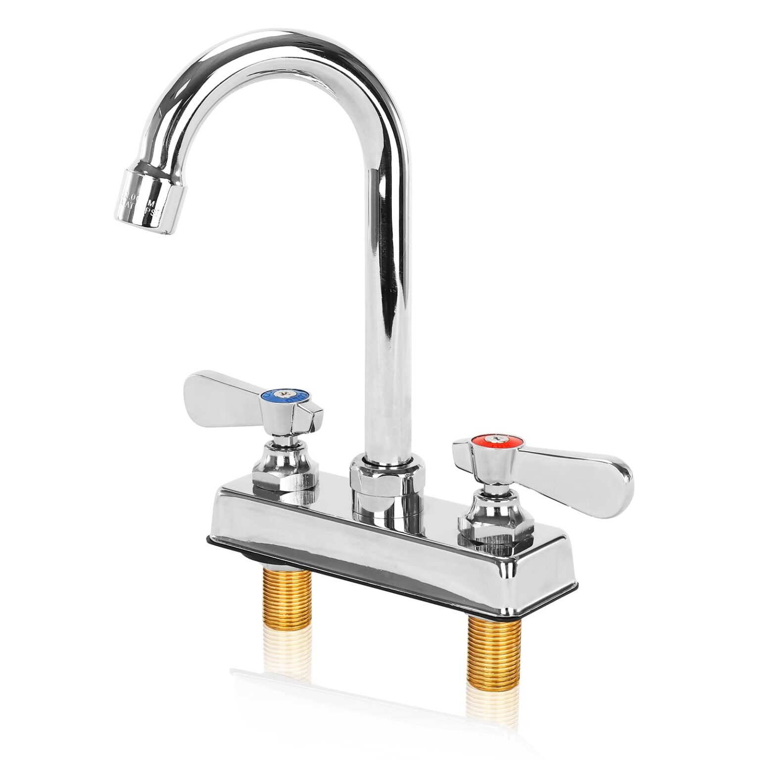 4 Inch Center Commercial Sink Faucet Wall Mount Kitchen Hand Sink ...