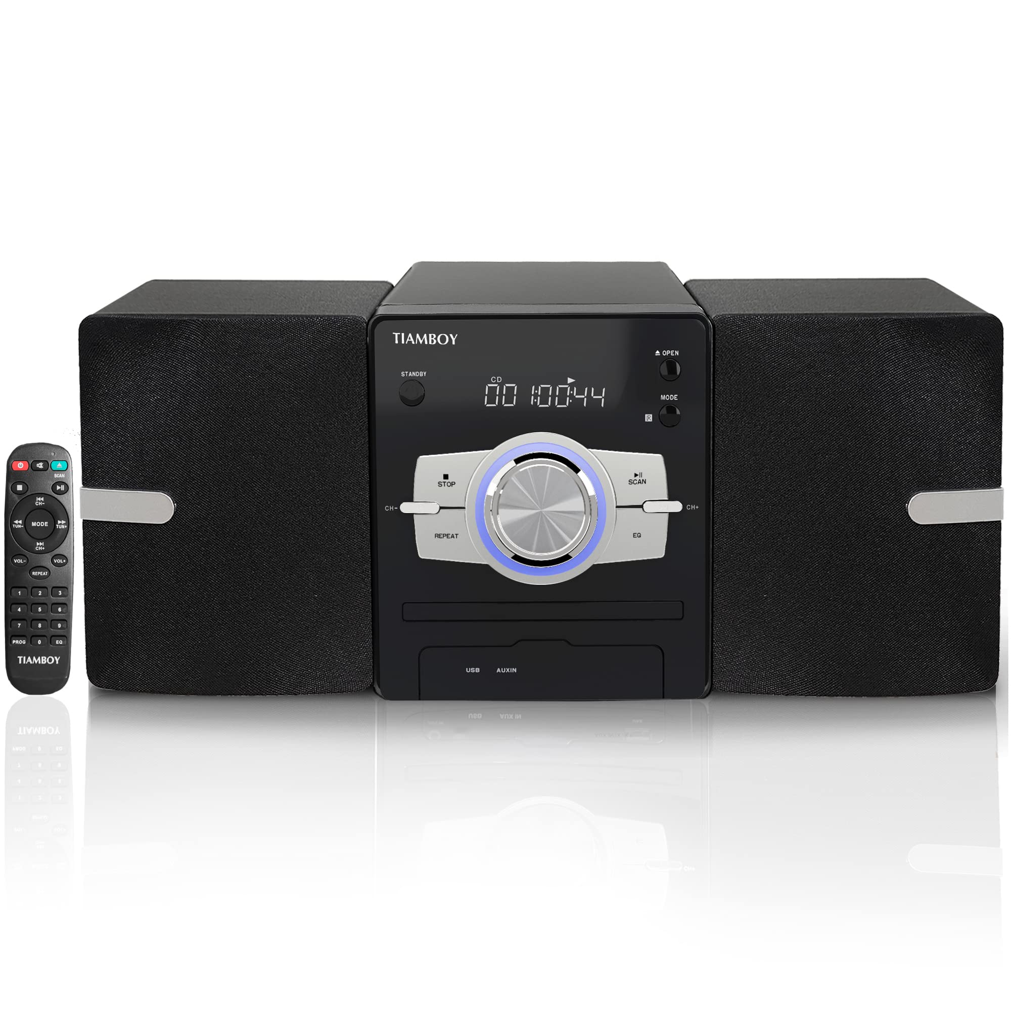 Micro CD Stereo Shelf System, 30W RMS Hi-Fi System with CD Player ...
