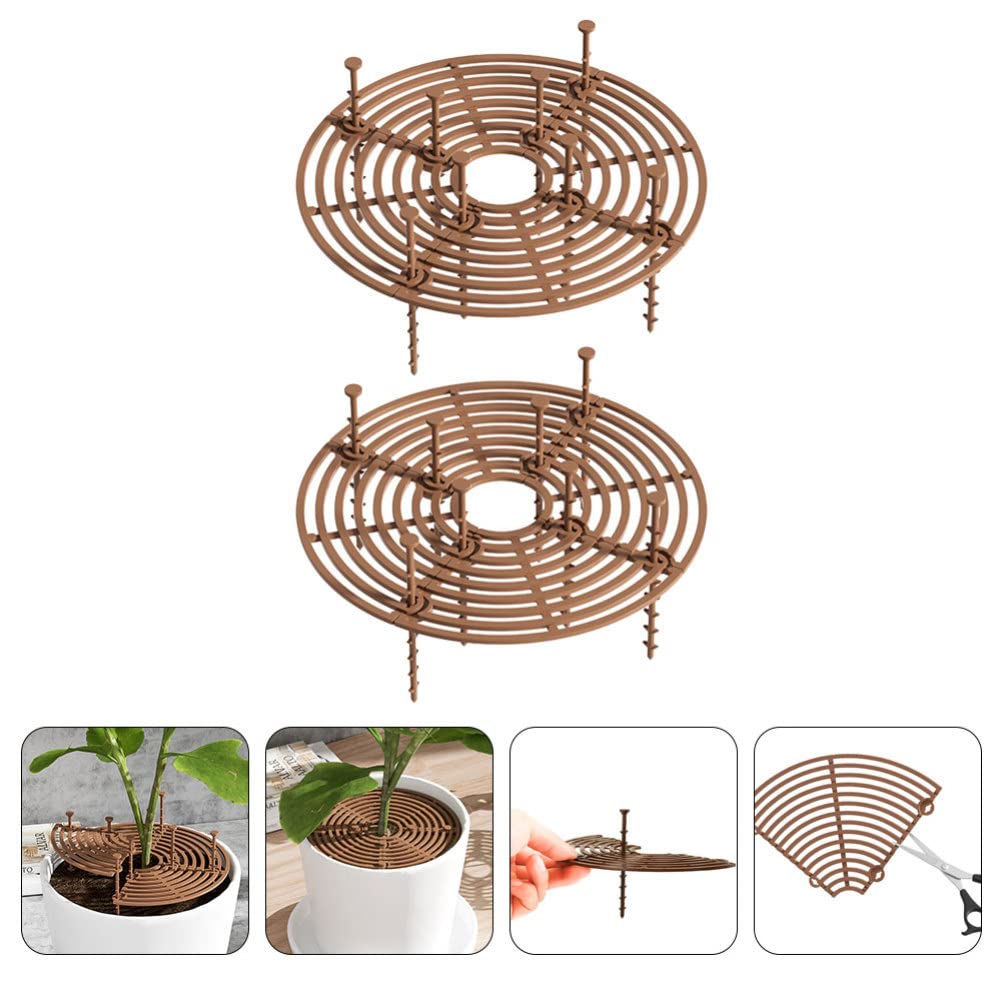 Yardwe Plant Cover 2pcs Plant Pot Grid Flower Pot Cover Plant Pot Soil ...