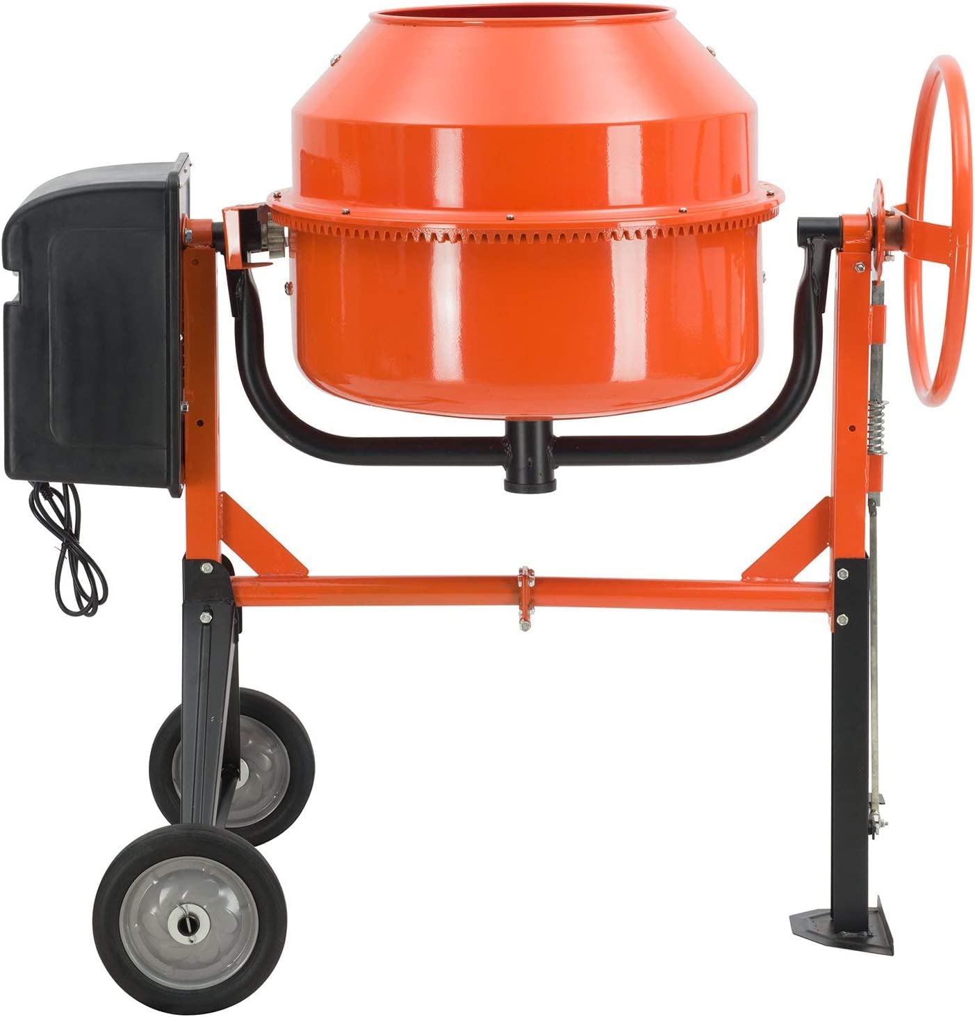 TABU 5 Cu Ft Electric Concrete Cement Mixer, 4/5HP Mortar Mixing for ...