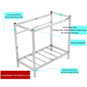 Stainless Steel Utility Sink, Single Bowl Commercial Kitchen Sink With ...