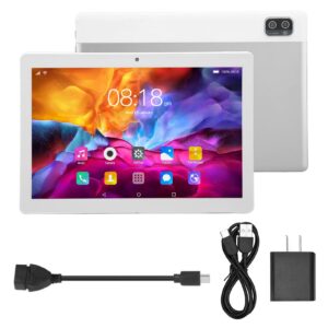 CHICIRIS Tablet 5G Silver 100240V Tablet 10.1 Inch Resolution 1960x1080 ...