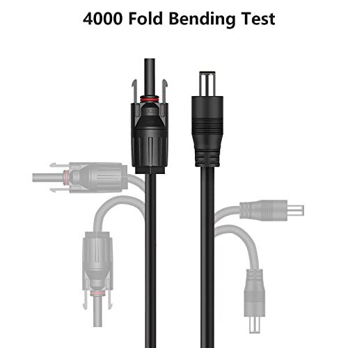 VDL Solar Panel Connector to DC 8mm&DC 5.5mm x 2.1mm Adapter Extension ...