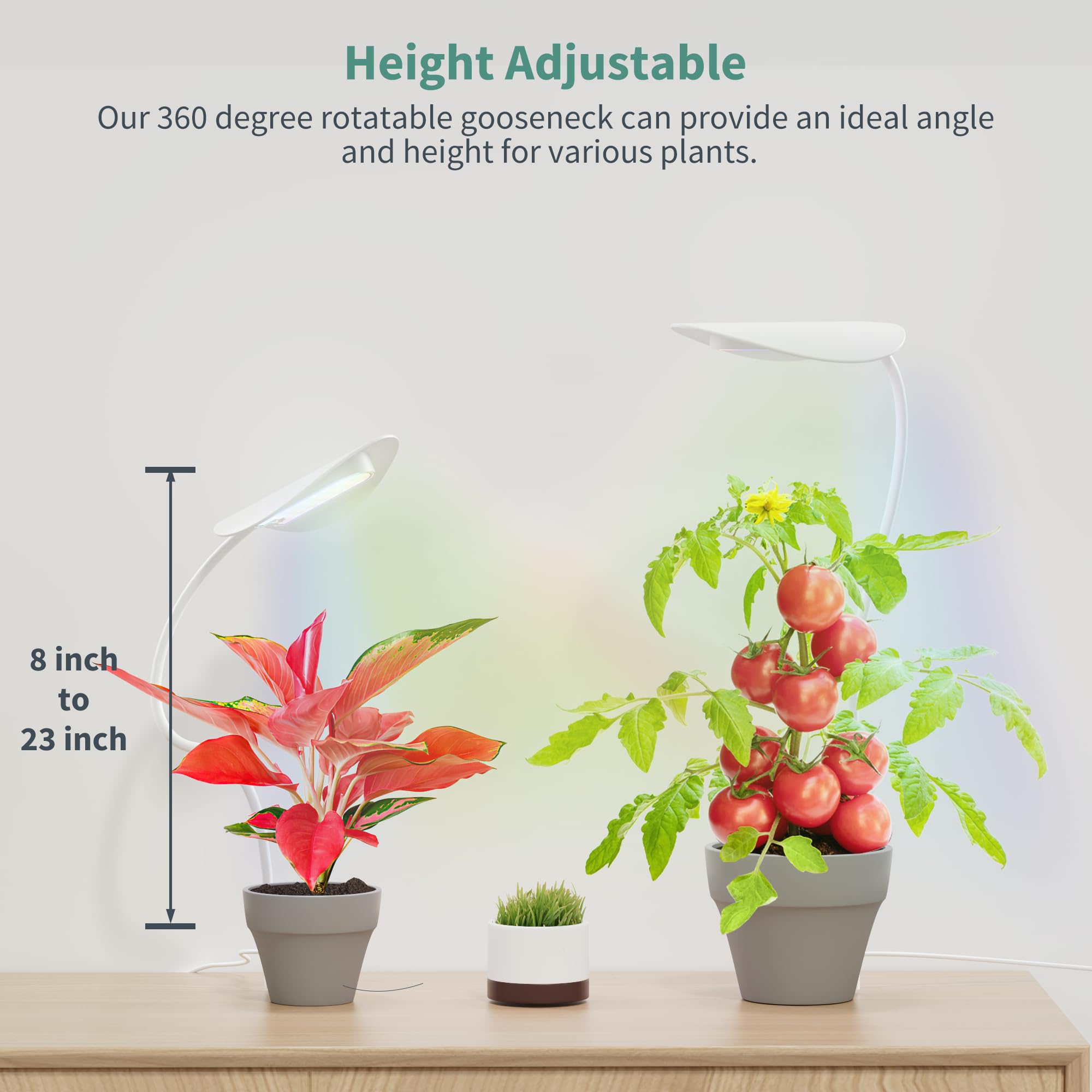 Diivoo Smart Grow Light for Indoor Plants, Full Spectrum Grow Lamp with ...
