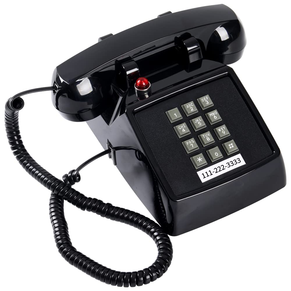 Retro Classic Corded Phone with Message Indicator, Traditional 2500 ...