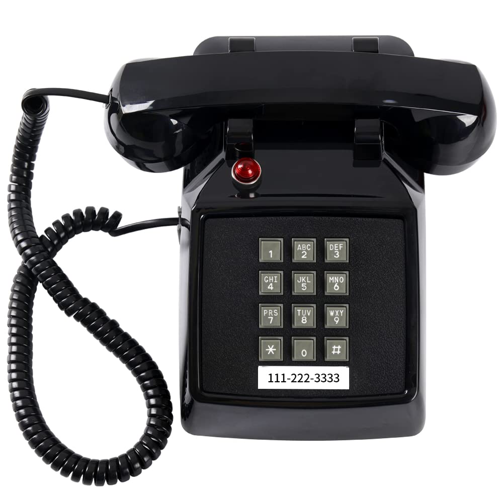Retro Classic Corded Phone with Message Indicator, Traditional 2500 ...