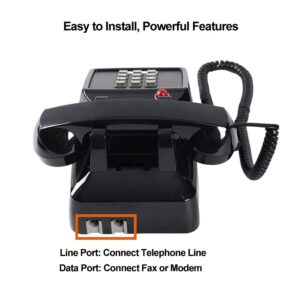 Retro Classic Corded Phone with Message Indicator, Traditional 2500 ...