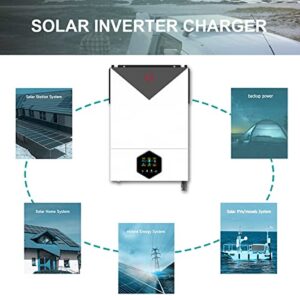 Y&H 6.2KW On/Off-Grid Solar Hybrid Inverter 48VDC Pure Sine Wave AC220V Output MPPT 120A Solar ...