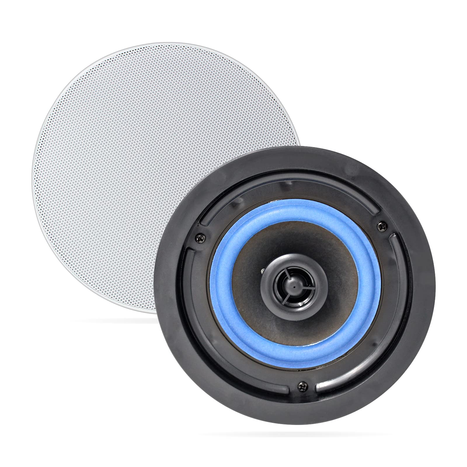 Herdio 4 Inch in-Ceiling Speaker 80 Watts Full Range Celling Speaker ...
