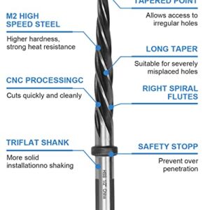 1/2" Drill Bridge/Construction Reamer Bit with 1/2" Shank HSS Taper ...