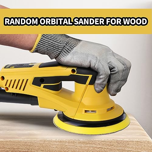 Electric Random Orbital Sander 350W Brushless Motor 3/16 inch Orbit ...