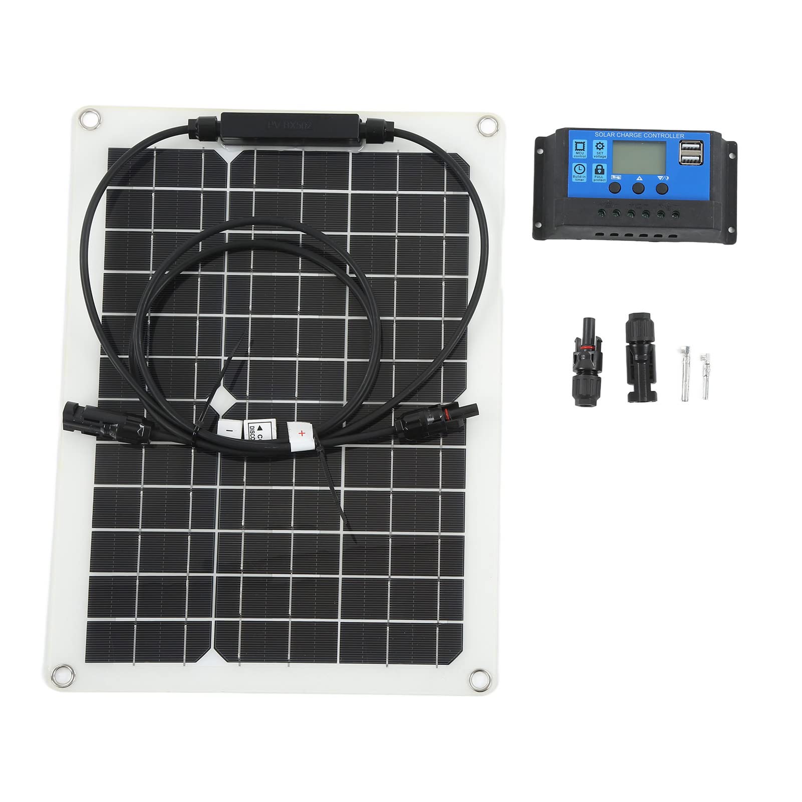 Solar Car Battery Charger Monocrystalline Silicon Charge Controller Kit ...