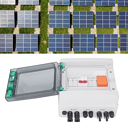 EBTOOLS PV Combiner Box 2 String Waterproof Solar Combiner Box with 15A ...