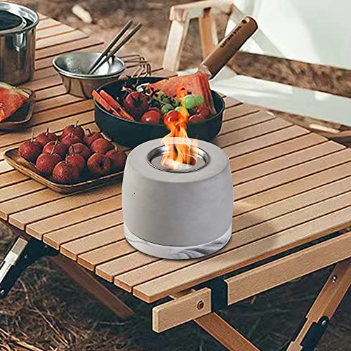 Tabletop Fire Pit with Roasting Sticks & Funnel, Portable Indoor ...