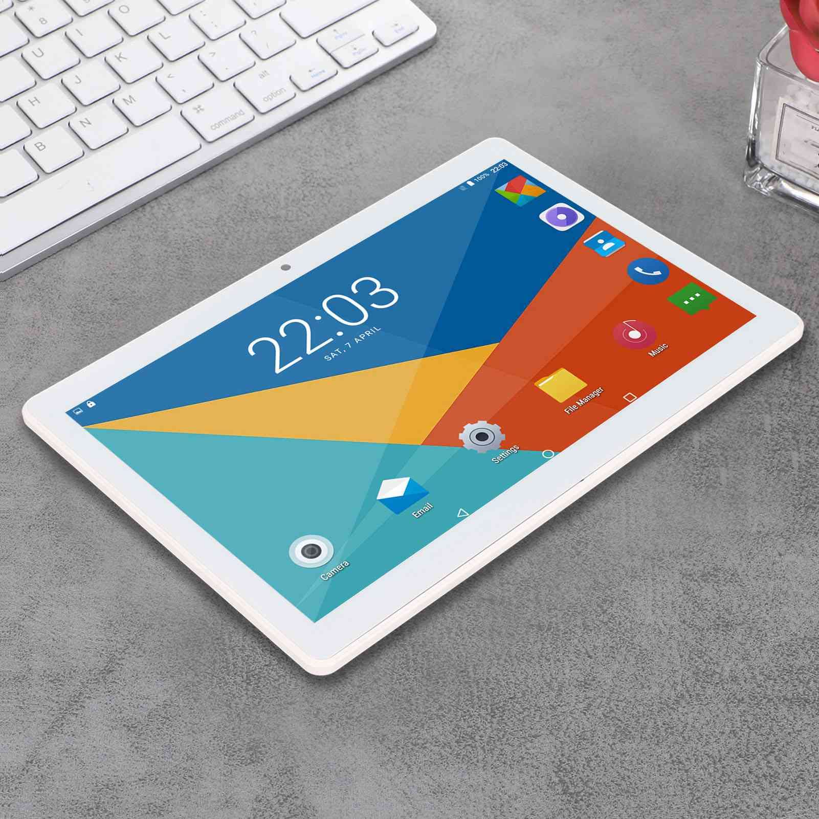 10 Inch Tablet 1080p Full HD Tablet, Powerful Octa Core Processor CPU ...