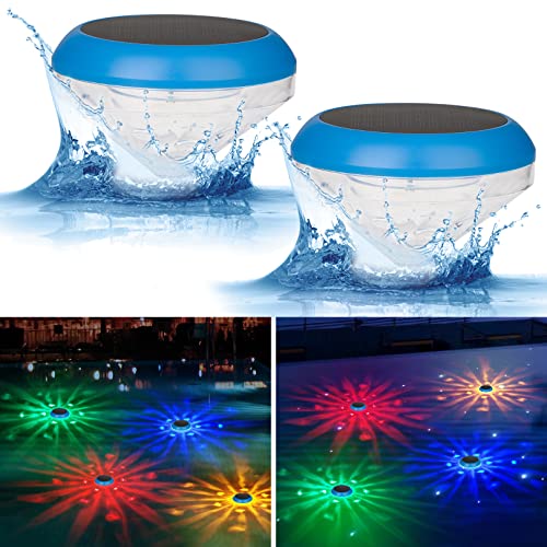 RRRPIO Bath Lights,Floating Pool Lights That Float with RGB Color ...