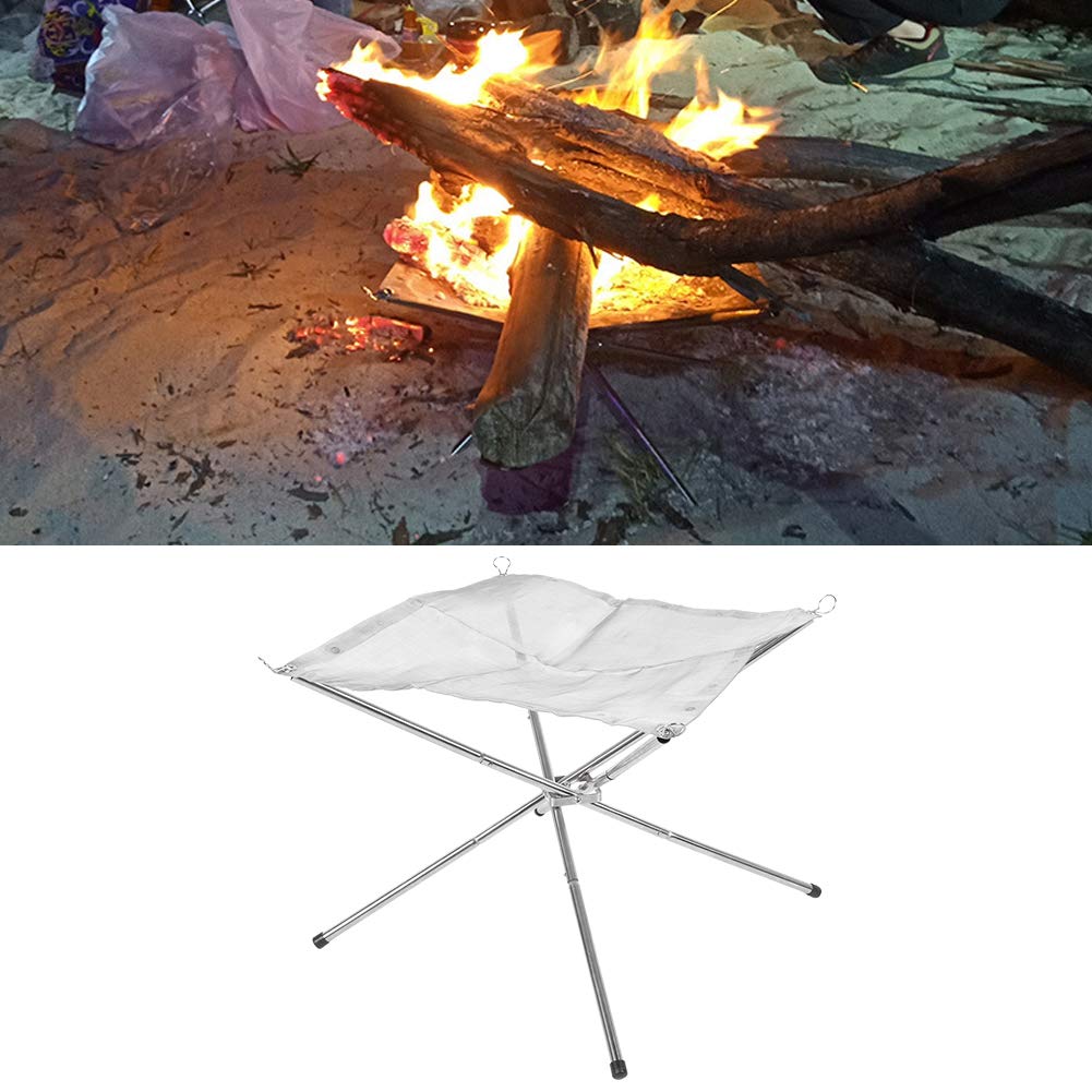 Portable Outdoor Fire Pit Folding Grill, Outdoor Foldable Stainless ...