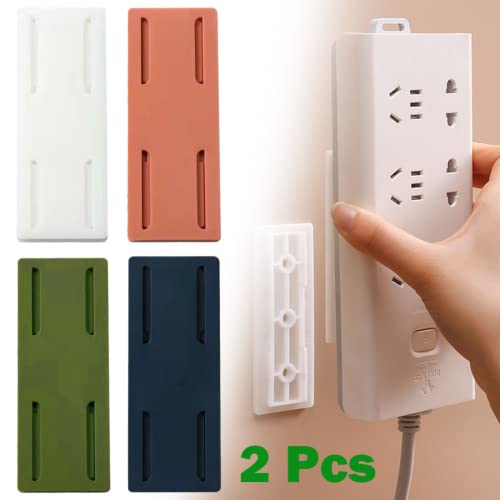 MISIY 2pcs Plug & Extension Socket Holder Plug Organiser Power Strip ...