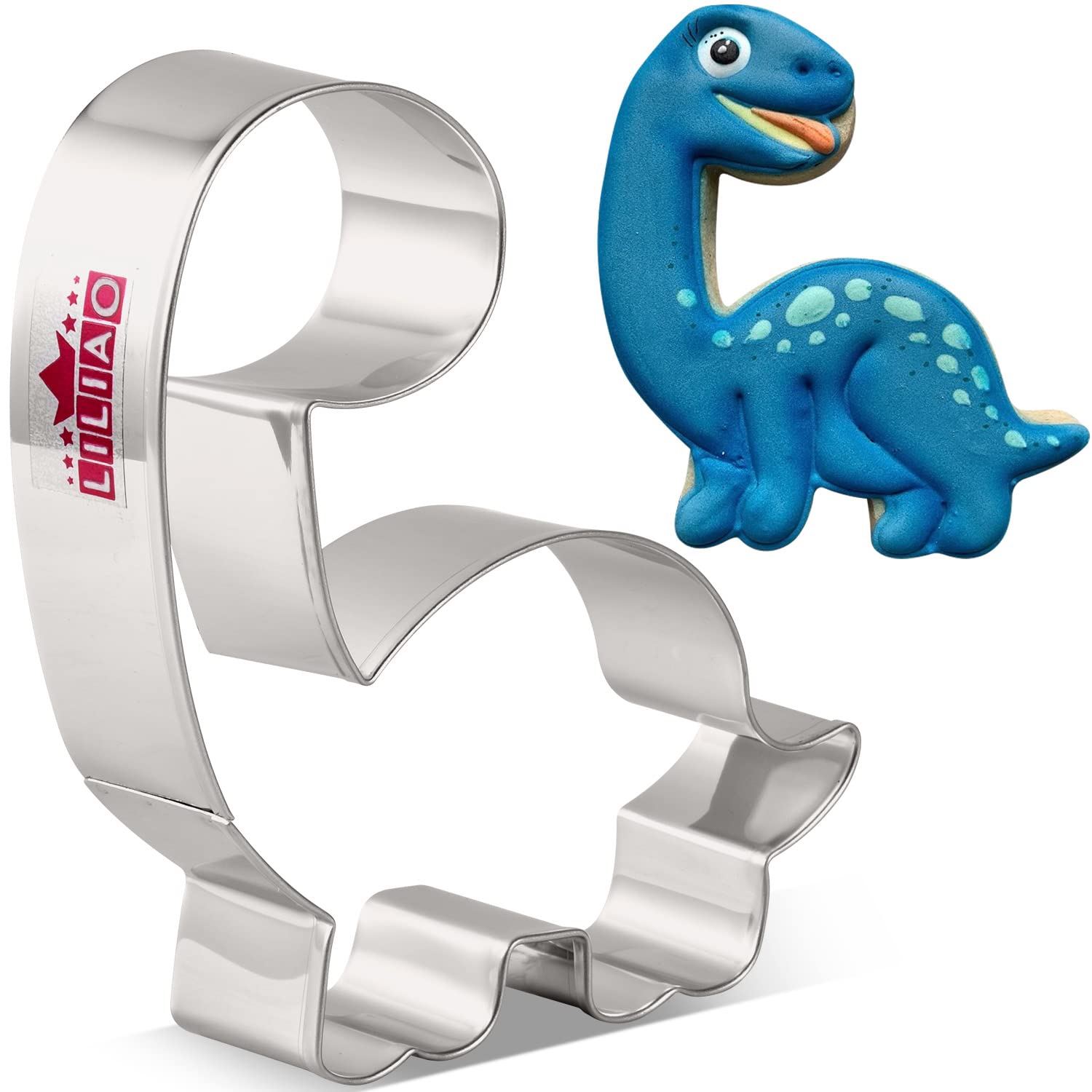 LILIAO Brontosaurus Cookie Cutter Cute Dinosaur Biscuit and Fondant ...