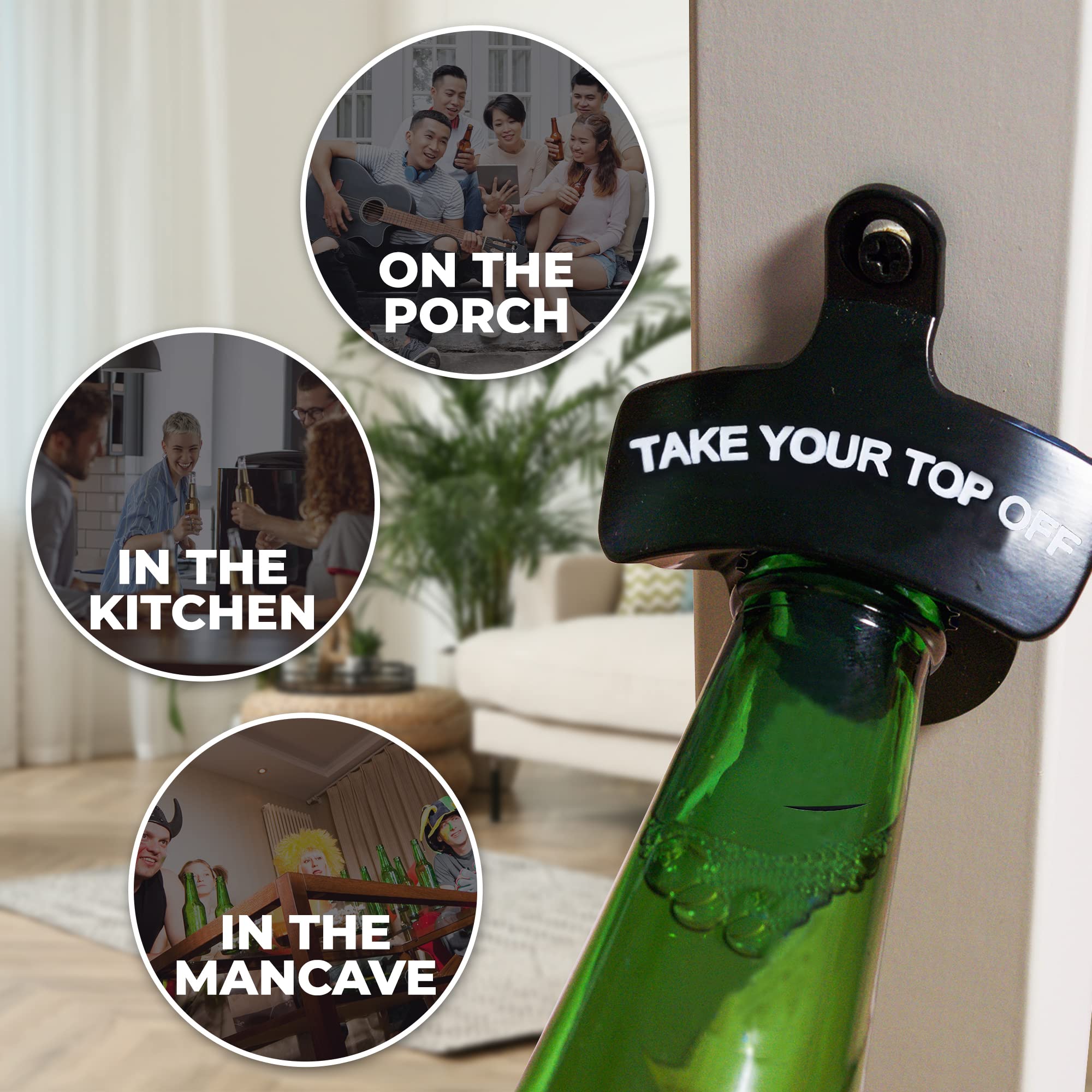 Bottle Opener Wall Mounted - Take Your Top Off Design Bottle Opener ...