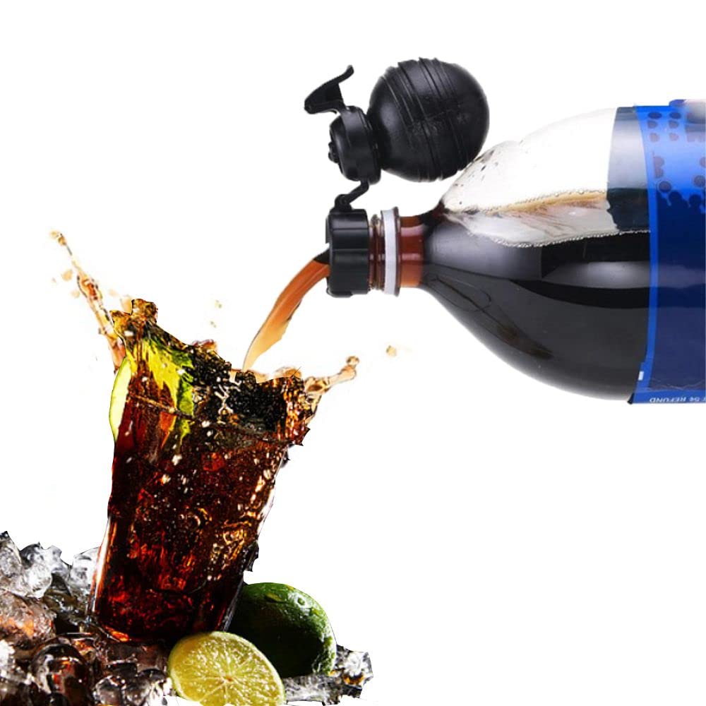 4Pcs Bottle Pump Cap,Fizz Keeper Pump Cap Plastic Soda Bottle Saver ...