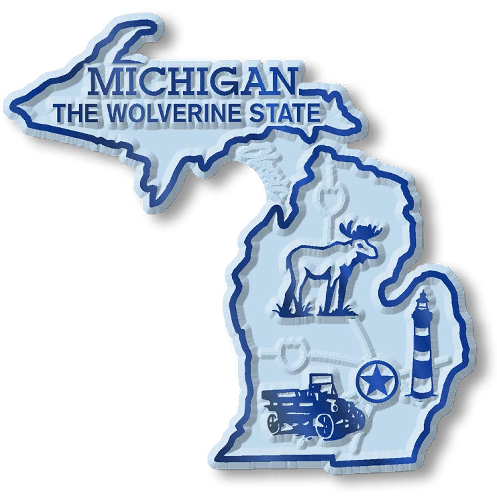 Michigan Six-Piece State Magnet Set by Classic Magnets, Includes 6 ...