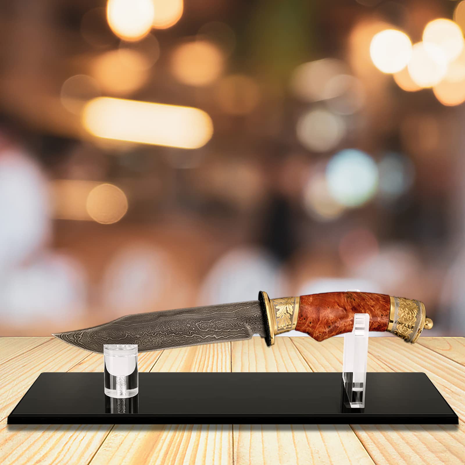noonebutyou Knife Display Stand Acrylic Knife Stand, Desktop Knife ...