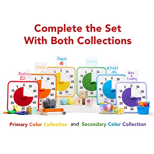 Time Timer 8 Inch Learning Center Classroom Set — 60 Minute Visual ...