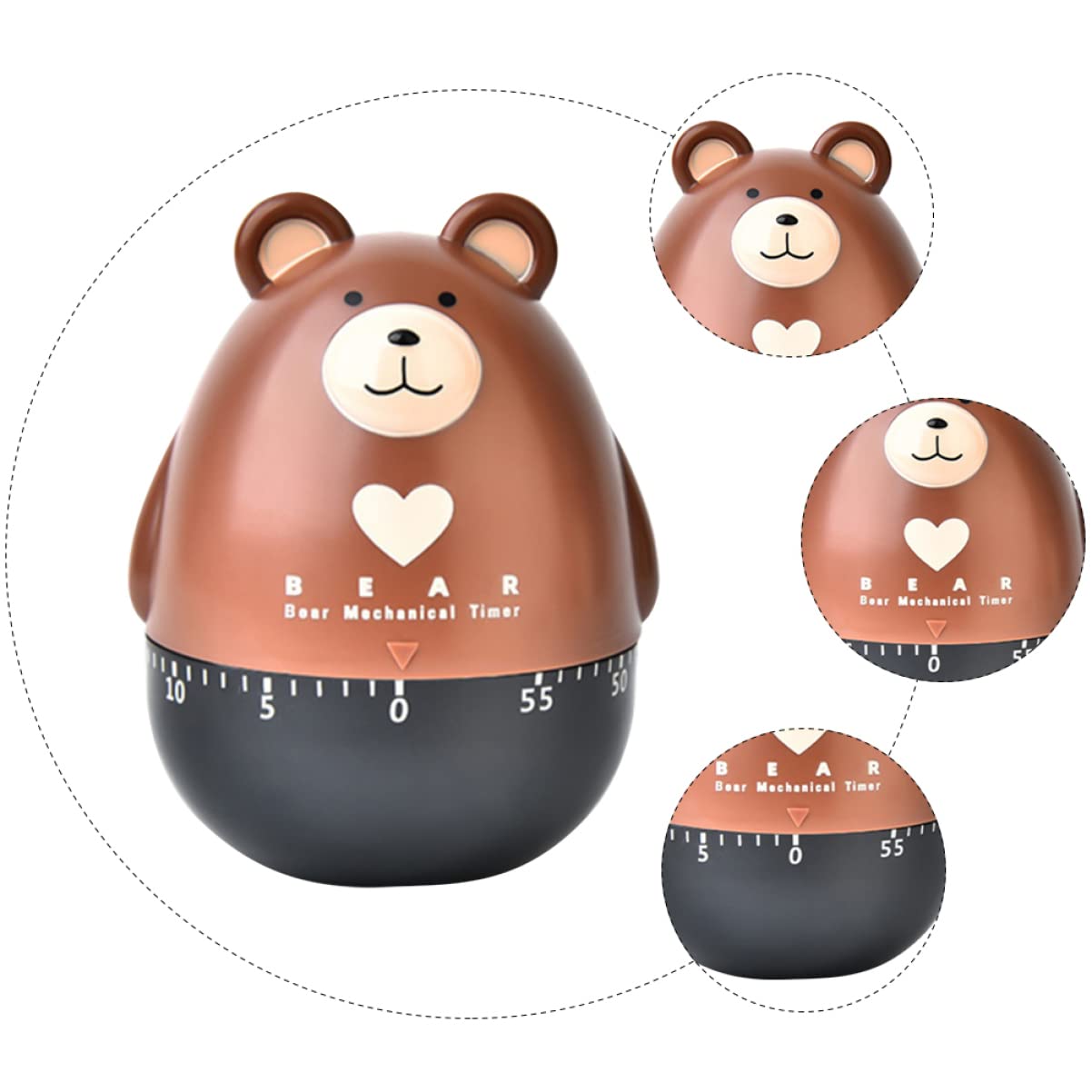 TEM Bear Timer Alarm Watch Cute Timer Kitchen Reminder Timer for Baking ...
