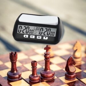 HEEPDD Chess Clock Digital Chess Timer, Portable Digital Chess Clock Game Timer with Basic Bonus ...