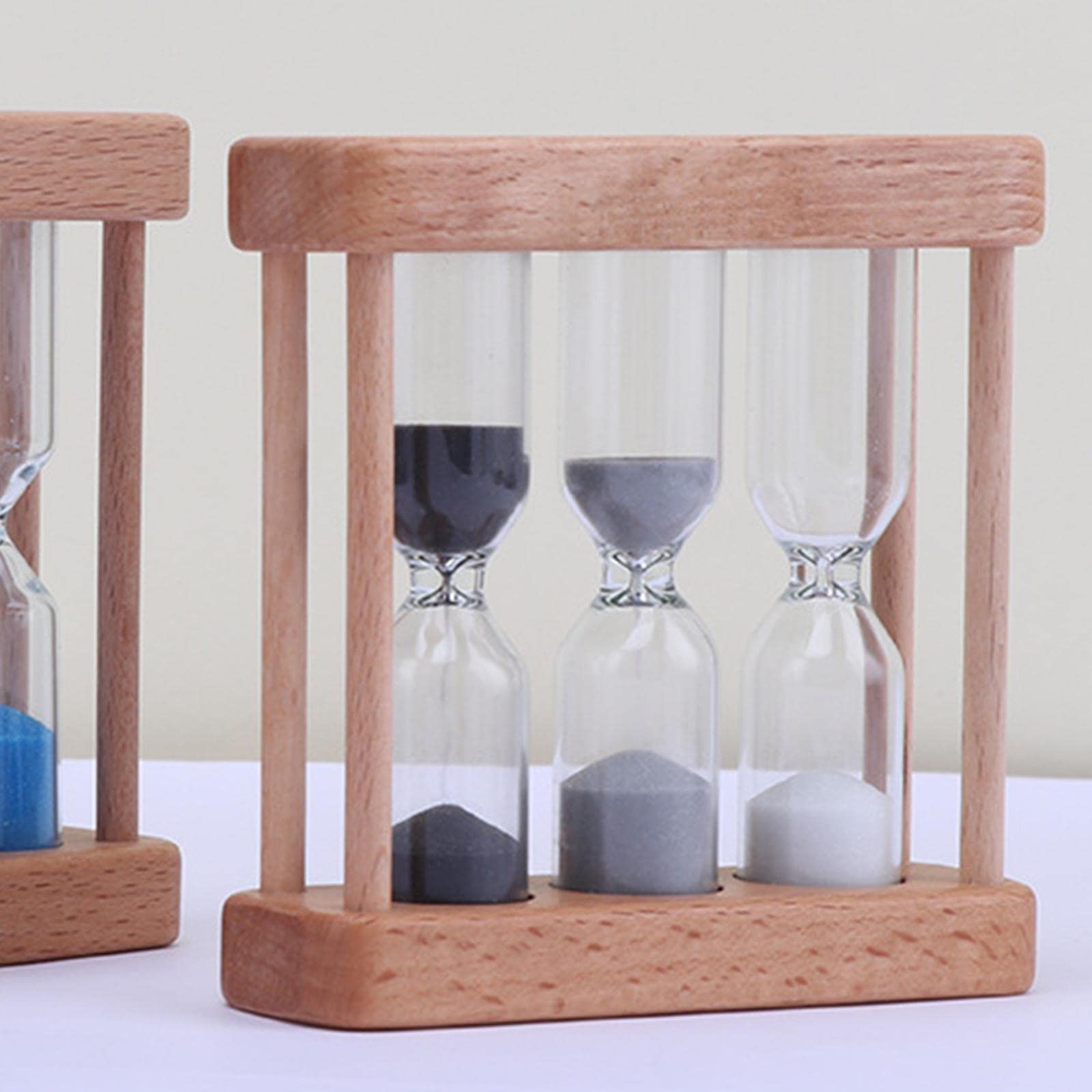MagiDeal Wooden Sand Timer, Visual Sand Clock Timer Mini Sand Timer ...