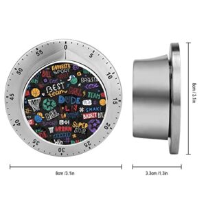 Kitchen Timer Black Basketball Classroom Timer Stainless Steel ...