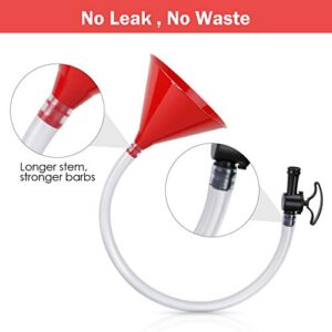 Farielyn-X Beer Bong Funnel with Valve - Newest Valve Design Extra Long ...